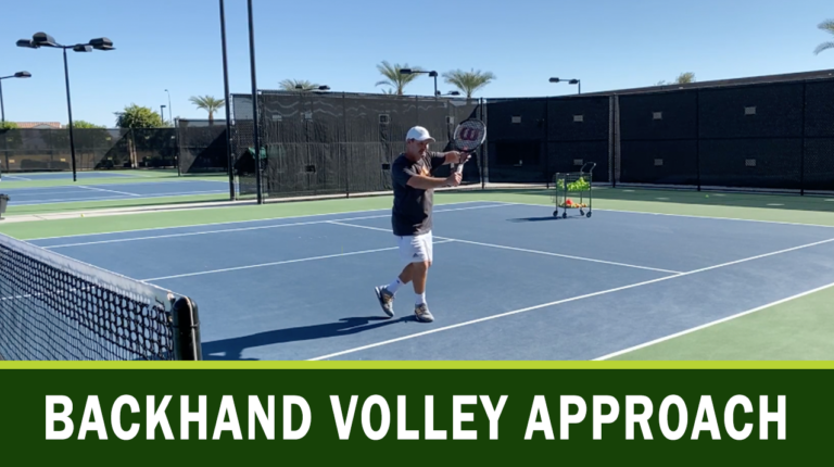 Backhand Volley Approach - Passionate Tennis